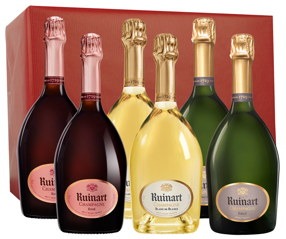 Ruinart : Carton Découverte de 6 bouteilles de Champagne Ruinart ...